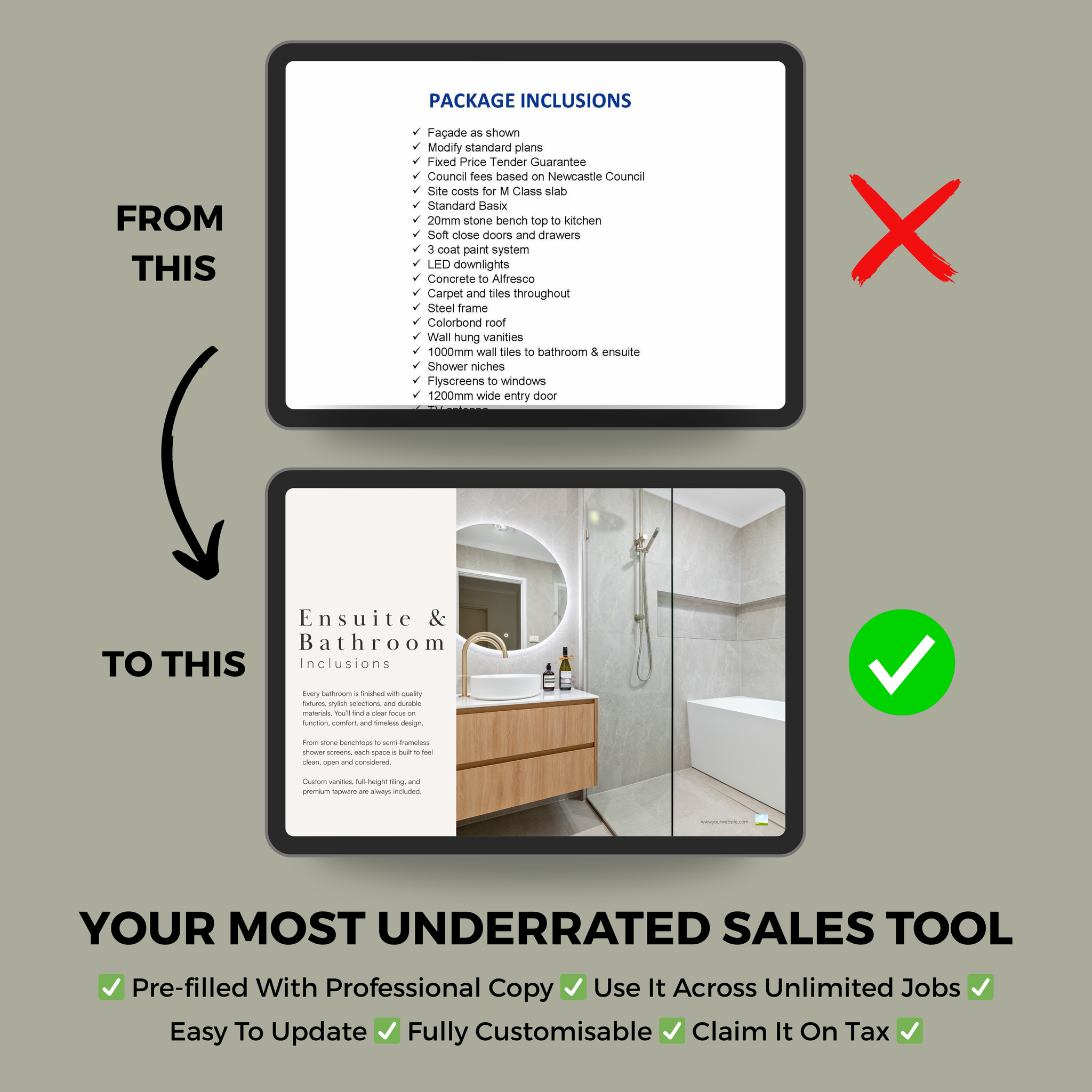 Full House Inclusions List | The Designer Builder
