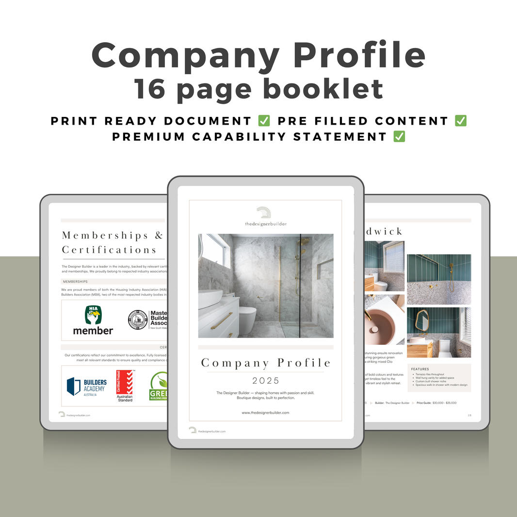 Builders Templates | The Designer Builder