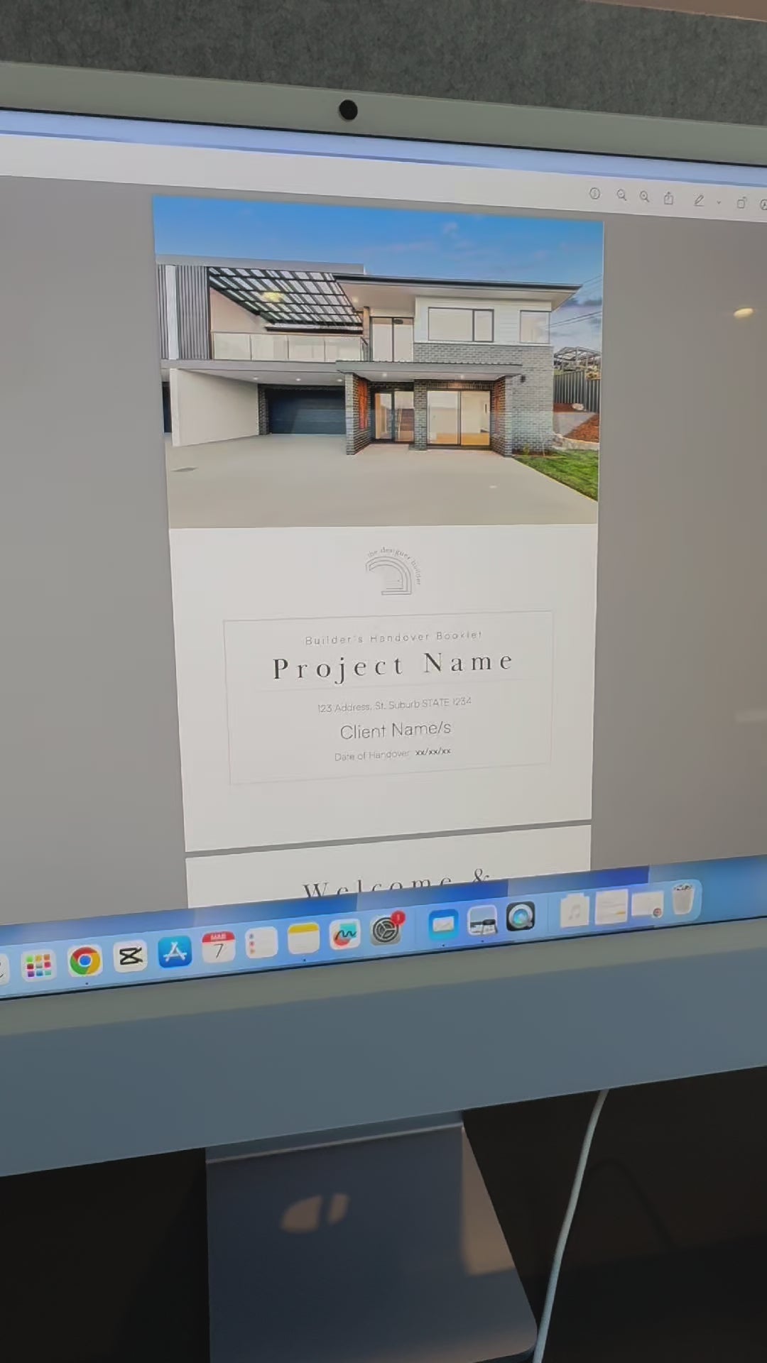 Construction Handover Booklet