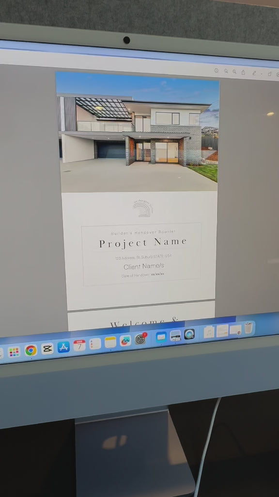 Construction Handover Booklet | The Designer Builder
